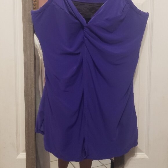 Miraclesuit | Swim | Miracle Suit Purple Top Only Swimsuit Bathing Suit ...